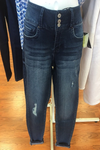 Slim Stretch Medium Wash 3 Button Jean – Sandi's Styles